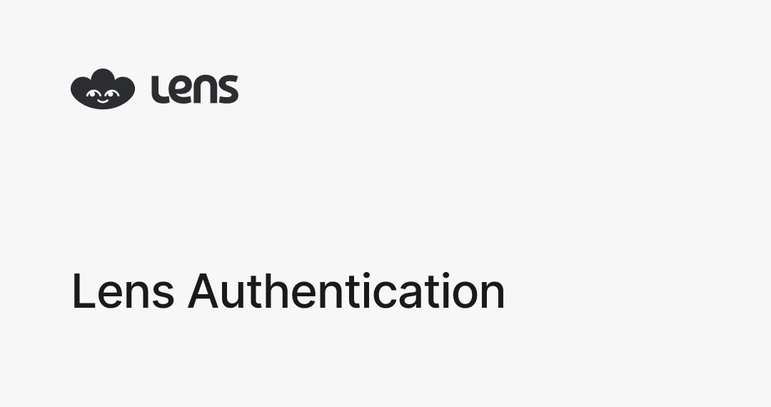 Lens Authentication | Lens Documentation