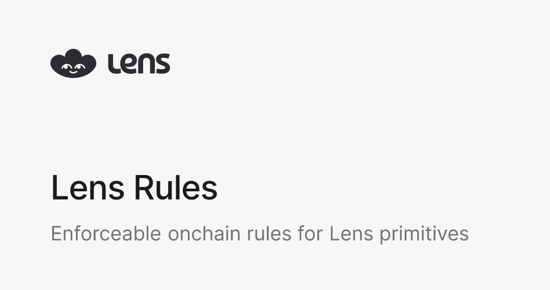 Lens Rules | Lens Documentation