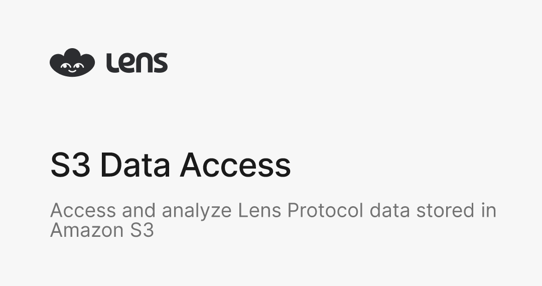 S3 Data Access | Lens Documentation